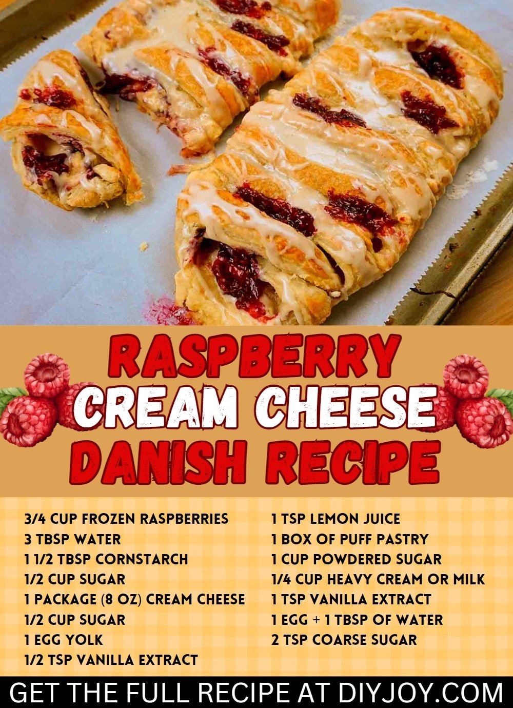 Raspberry Cream Cheese Danish Recipe