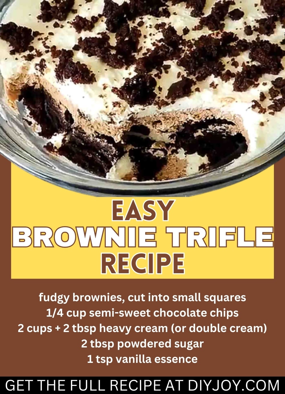 Easy Brownie Trifle Recipe