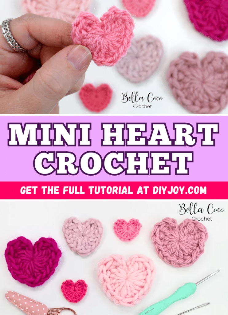 Learn the Easiest and Fastest Way to Crochet a Mini Heart - DIY Joy