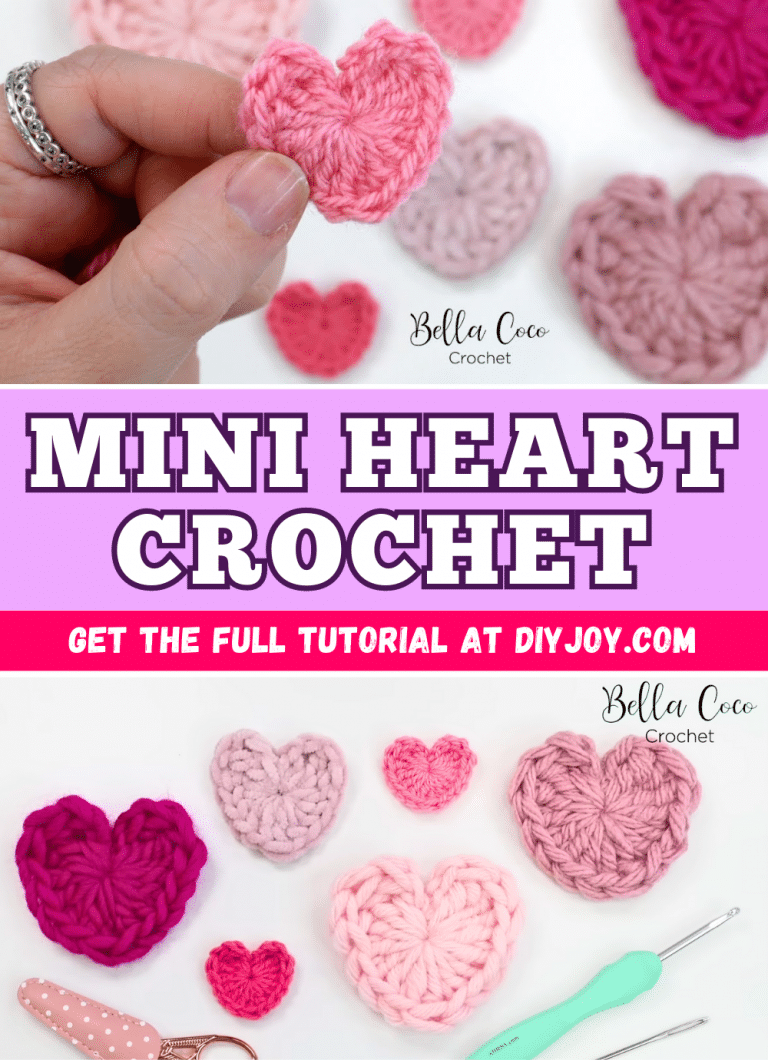 Learn the Easiest and Fastest Way to Crochet a Mini Heart - DIY Joy