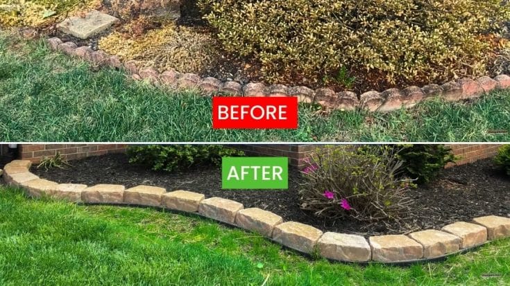 Easy No Dig Landscaping Border - DIY Joy