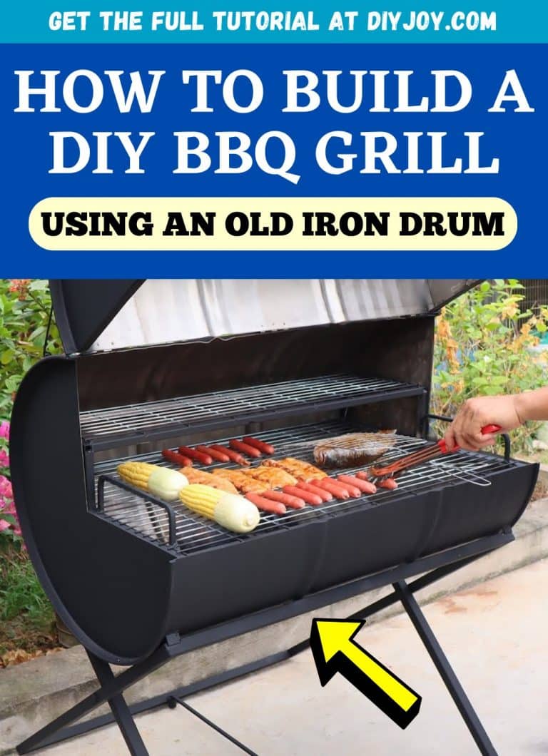 How to Build a DIY BBQ Grill w/ an Old Iron Drum - DIY Joy