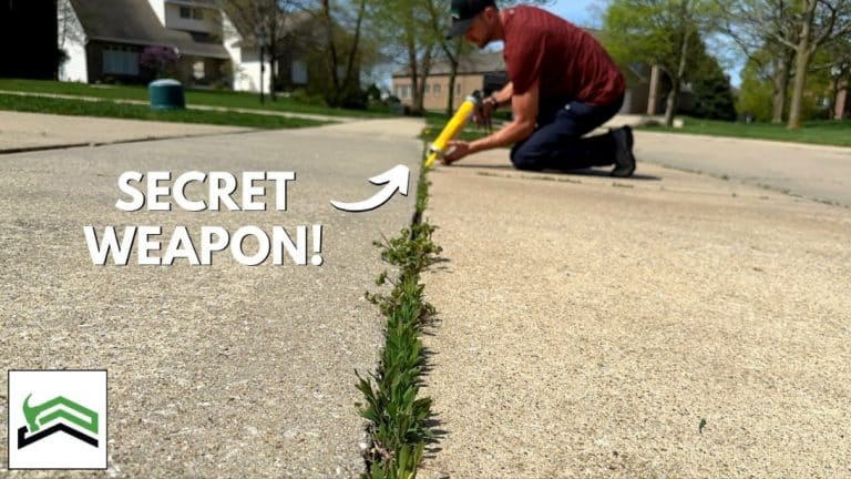 How to Get Weed-Free Driveways and Sidewalks - DIY Joy