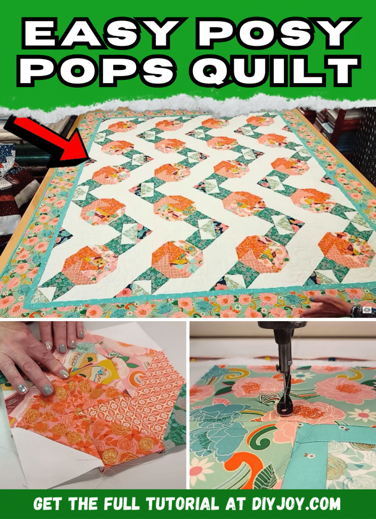 How to Sew a Posy Pops Quilt - DIY Joy