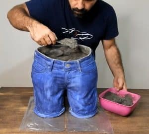 DIY Jeans Flower Pot - DIY Joy