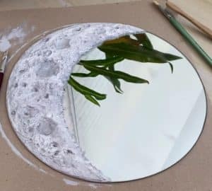 How to Make Faux High-End DIY Crescent Moon Mirror - DIY Joy