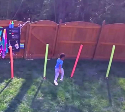 Easy Dollar Store DIY Backyard Obstacle Course Tutorial - DIY Joy