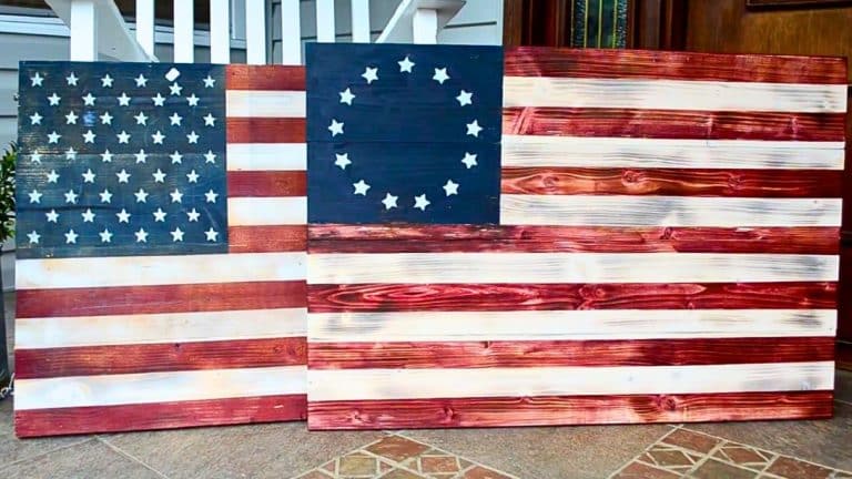 How to Make DIY Wooden American Flag - DIY Joy