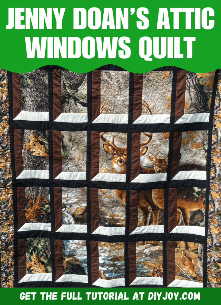 Jenny Doan's Easy Attic Windows Quilt Tutorial - DIY Joy