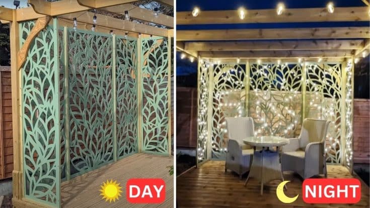 Easy DIY Leaf Garden Screens - DIY Joy