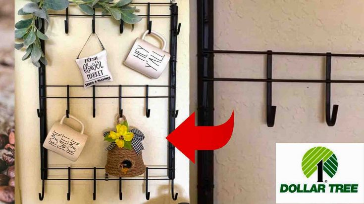 Dollar Tree DIY Mug Rack Tutorial - DIY Joy