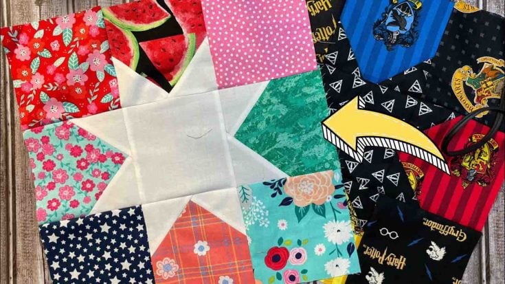 Scrappy Star Quilt Block Tutorial - DIY Joy