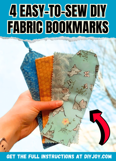 4 Easy-to-Sew DIY Fabric Bookmarks - DIY Joy
