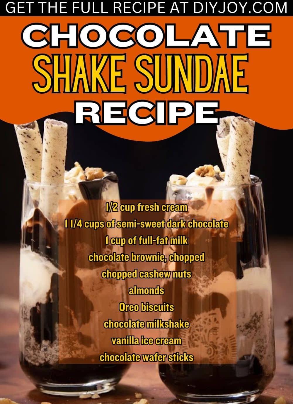 Chocolate Shake Sundae Recipe