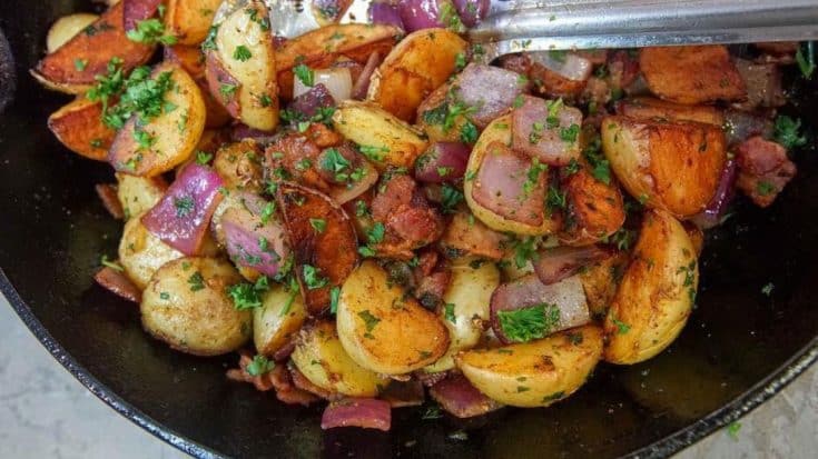 Delicious Pan Fried Potatoes - DIY Joy