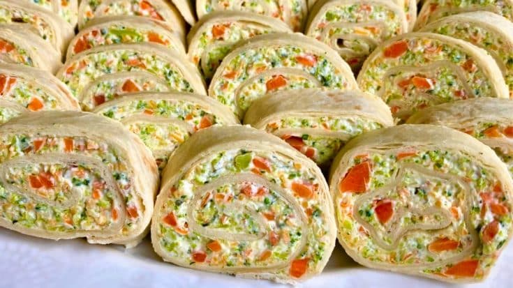 Easy and Yummy Veggie Pinwheels - DIY Joy