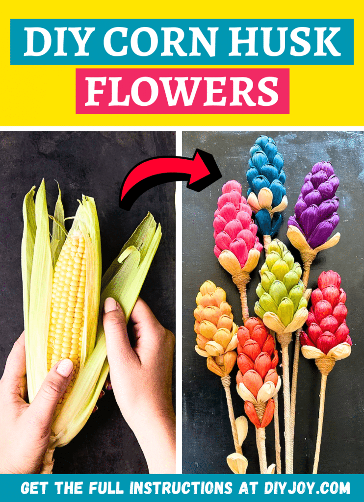 How to Make DIY Flowers Using Corn Husks - DIY Joy