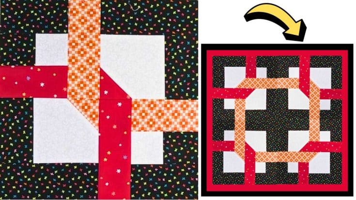 How to Make Loop the Loop Jelly Roll Quilt Block - DIY Joy