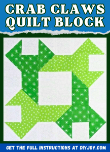 Super Easy Crab Claws Quilt Block Tutorial (with Free Pattern) - DIY Joy