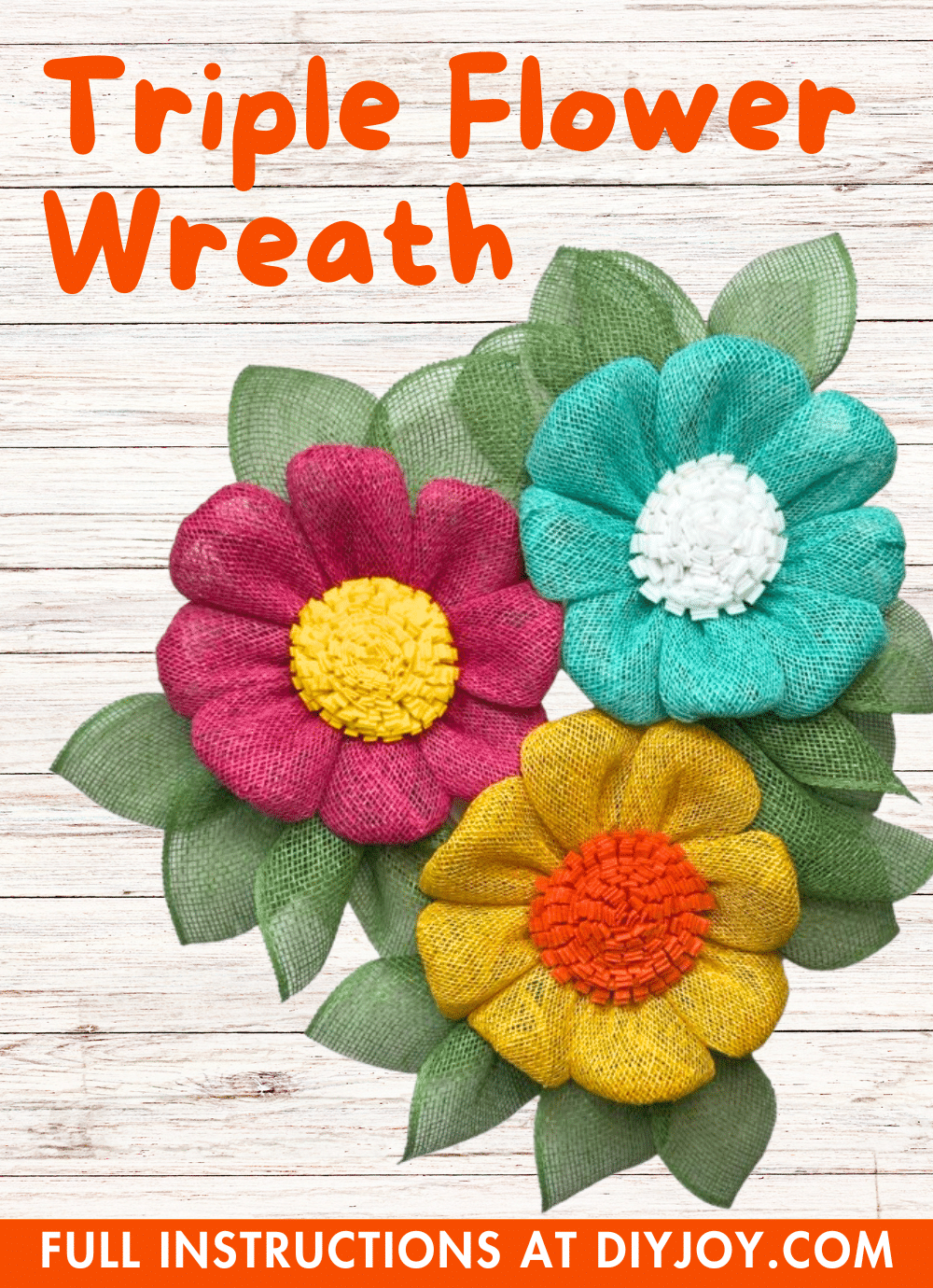 Triple Flower Wreath DIY