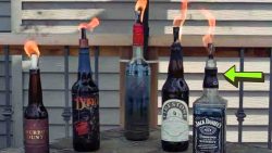 DIY Beer & Wine Tiki Torches Tutorial - DIY Joy
