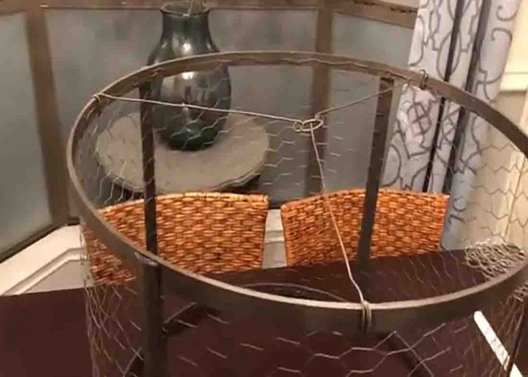 DIY Chandelier Cage Using Chicken Wire Tutorial - DIY Joy