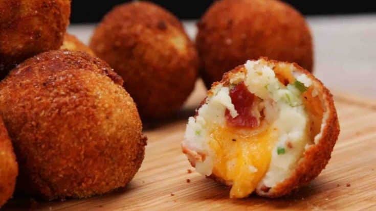 Loaded Cheese-Stuffed Potato Balls Recipe - DIY Joy