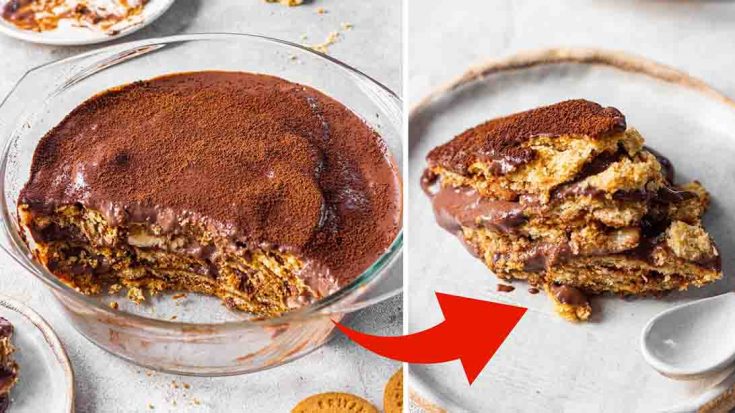 No-Bake Chocolate Biscuit Pudding Recipe - DIY Joy