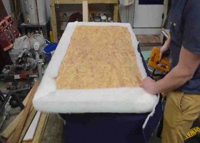 No-Sew Tufted Bench Cushion Tutorial - DIY Joy