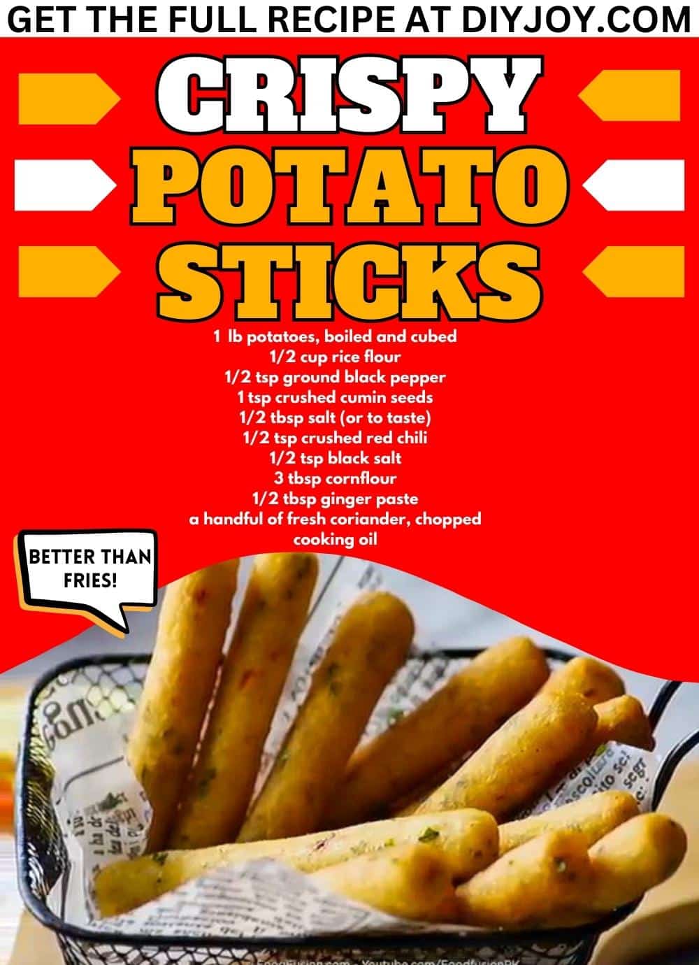 Crispy Potato Sticks Recipe