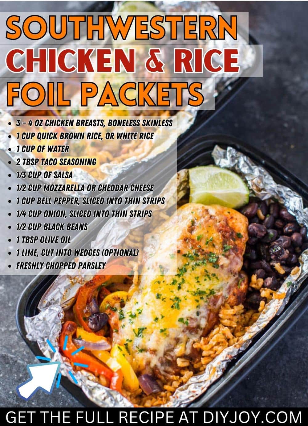 Southwestern Chicken & Rice Foil Packets
