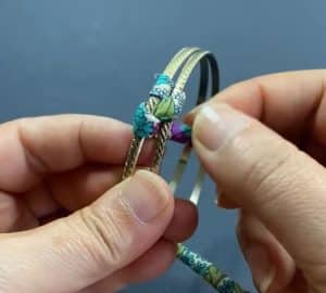 Braided Fabric Statement Bracelet - DIY Joy