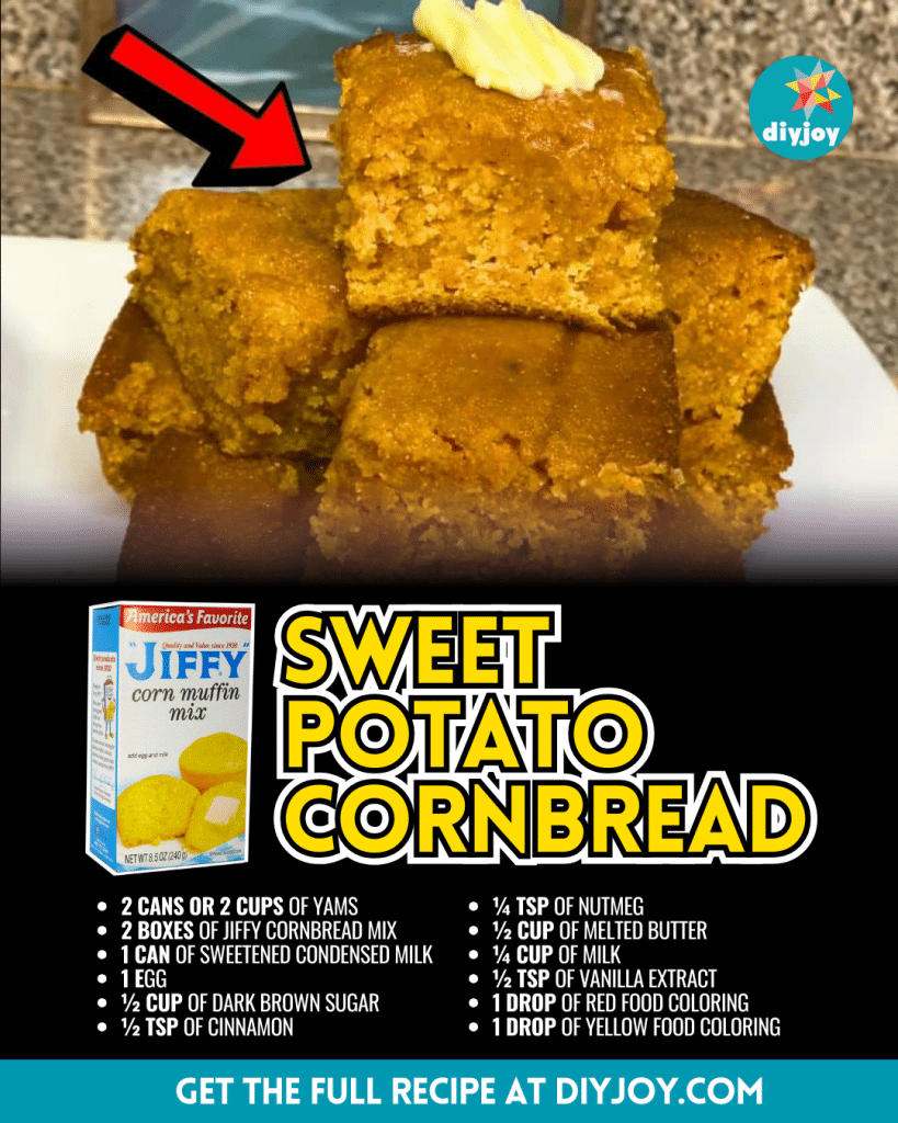 Easy Jiffy Sweet Potato Cornbread Recipe - DIY Joy