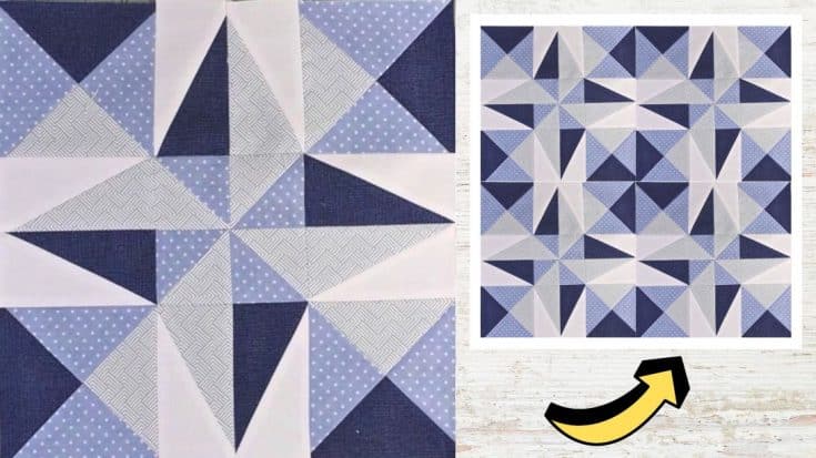 Easy Optical Illusion Star Quilt Block Tutorial (Free Pattern Included ...