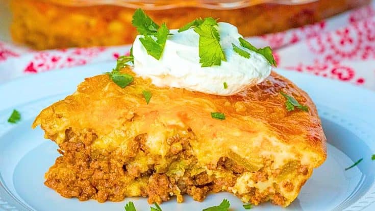 Easy-to-Make Loaded Impossible Beef Taco Pie - DIY Joy