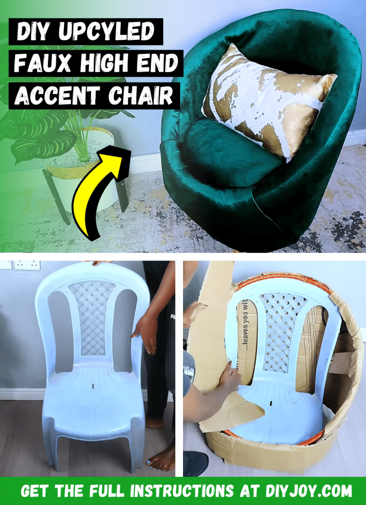 How to Make a DIY Upcycled Accent Chair - DIY Joy