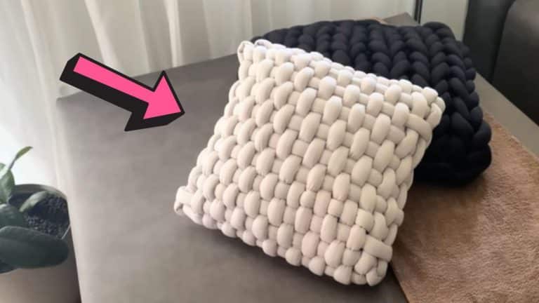 How to Make Big Chunky Braided Pillow - DIY Joy