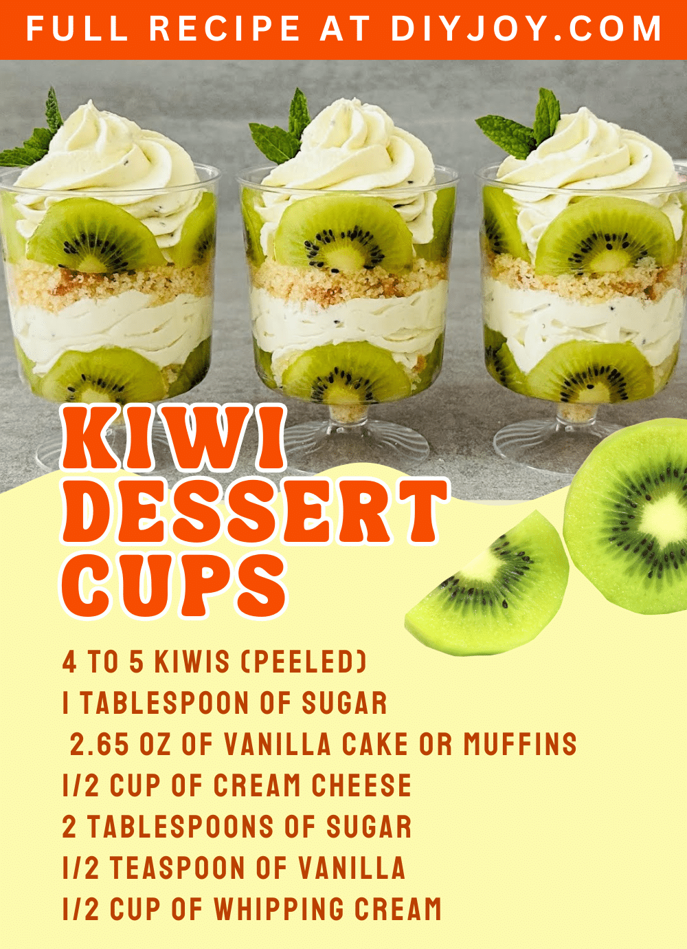 Kiwi Dessert Cups Recipe