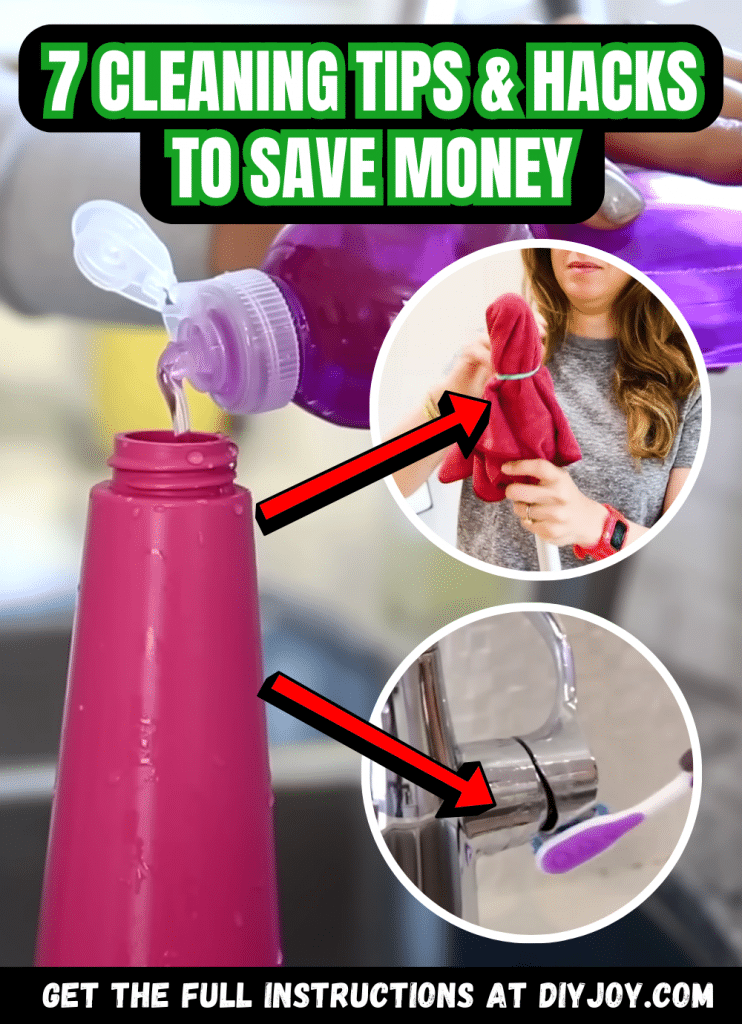 7 Cleaning Tips & Hacks to Save Money - DIY Joy