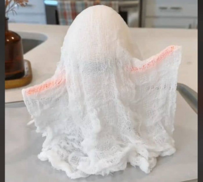 DIY Cheesecloth Ghost Decor For Halloween - DIY Joy