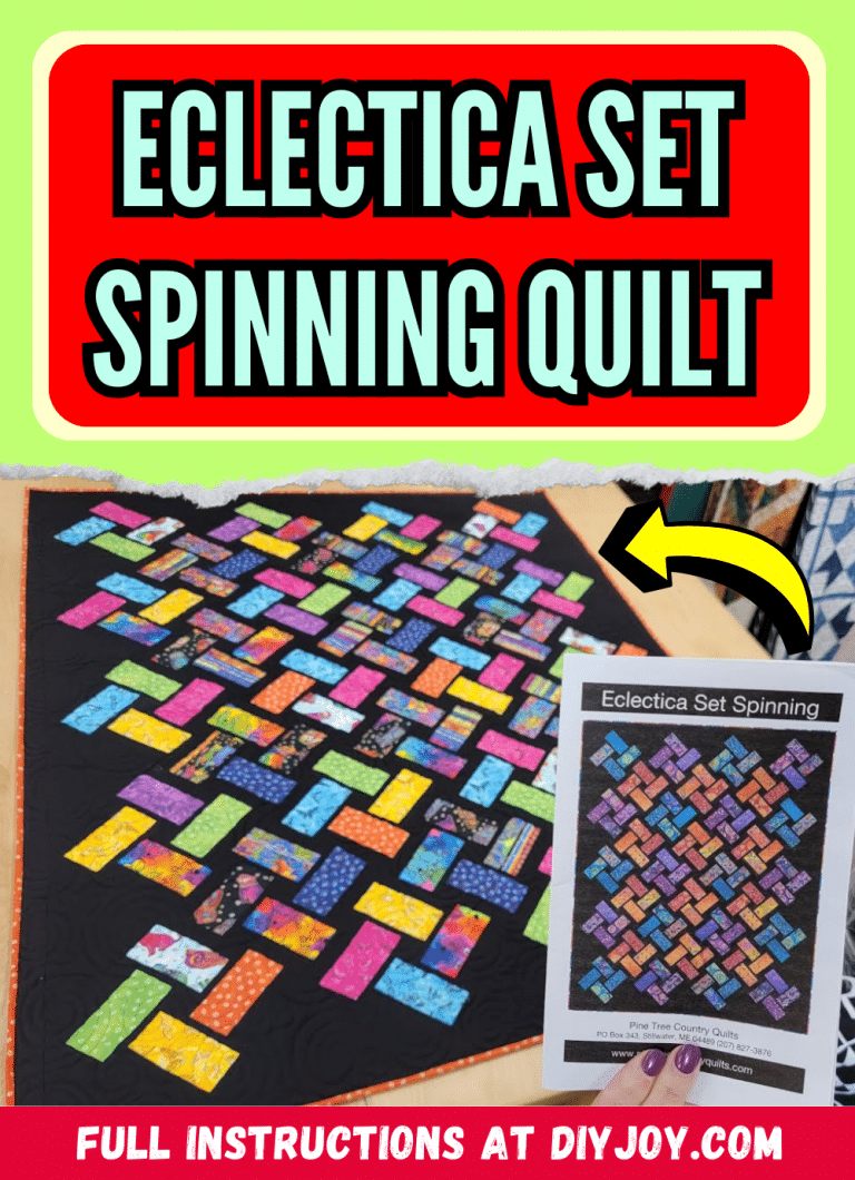 Easy "Eclectica Set Spinning" Quilt Tutorial - DIY Joy
