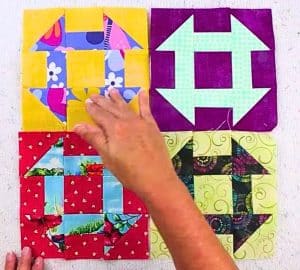 How to Make a Mini Churn Dash Quilt Block - DIY Joy