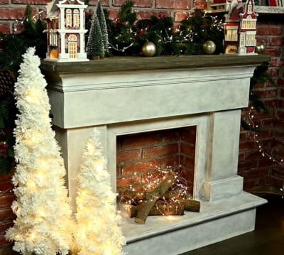 How to Make a Realistic DIY Faux Fireplace - DIY Joy