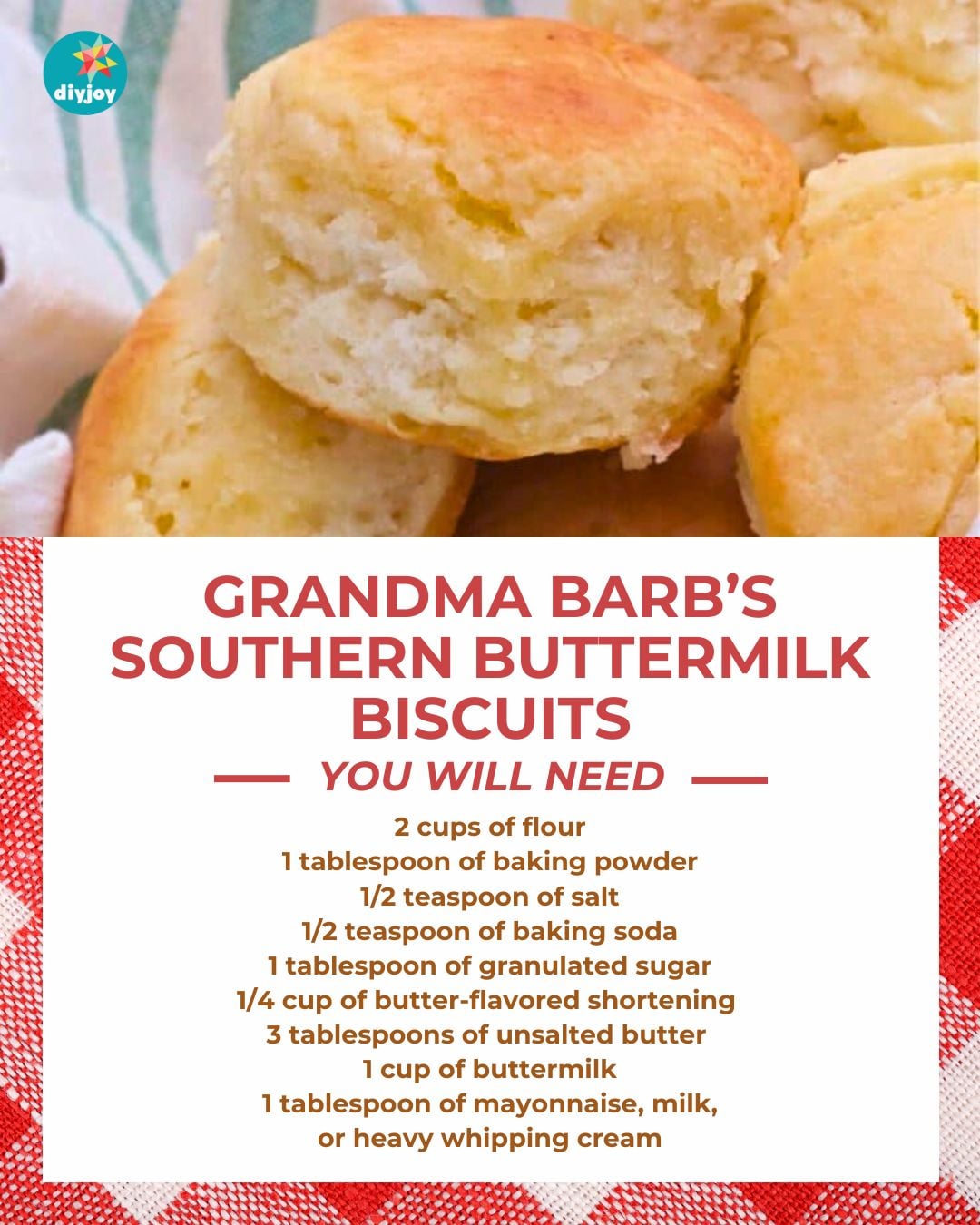 How To Make Grandma Barb S Southern Buttermilk Biscuits Diy Joy