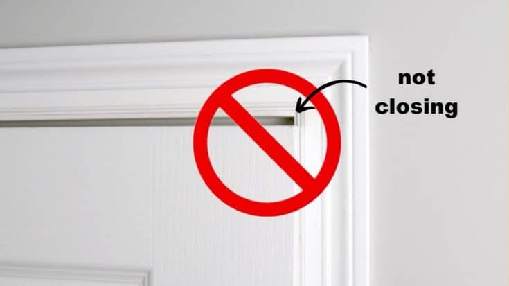How to Fix a Sagging Door That's Rubbing or Won't Close - DIY Joy