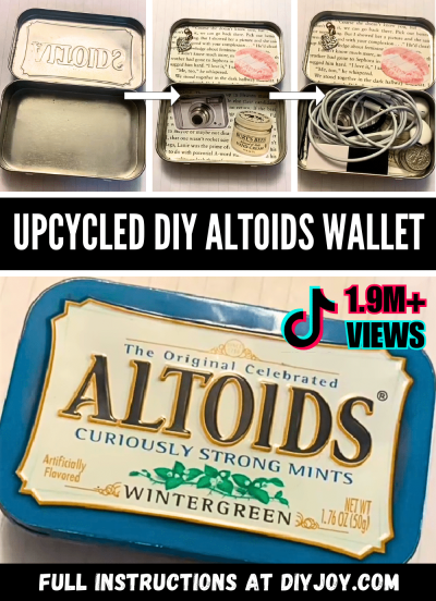 Old Altoids Tin Transformed Into DIY Wallet - DIY Joy