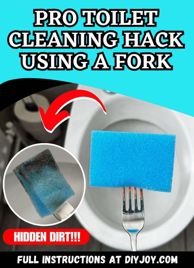 Pro Toilet Cleaning Hack Using a Fork - DIY Joy
