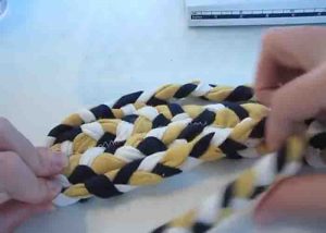 DIY Braided T-Shirt Rug Tutorial - DIY Joy