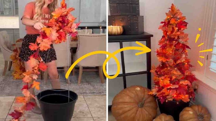 DIY Easy Fall Tree Tutorial - DIY Joy