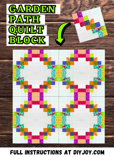 Beginner-Friendly Garden Path Quilt Block Tutorial - DIY Joy